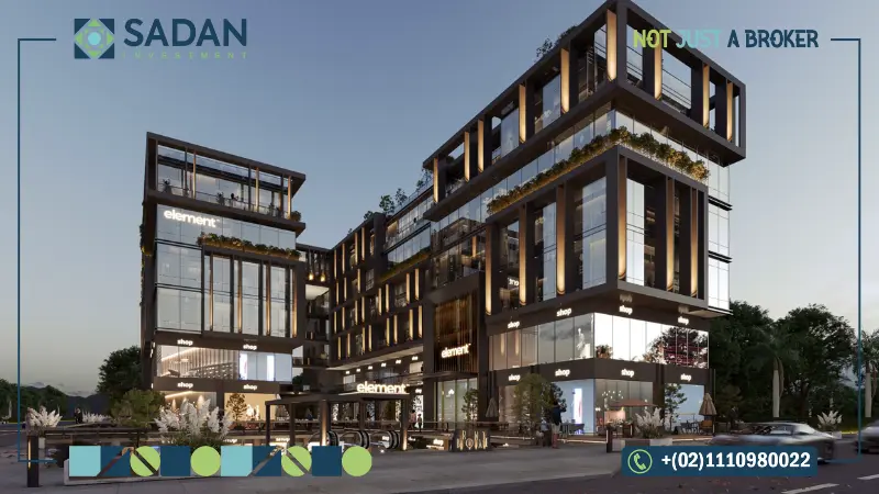 مول اليمنت التجمع الخامس Mall Element New Cairo أسعار ومساحات